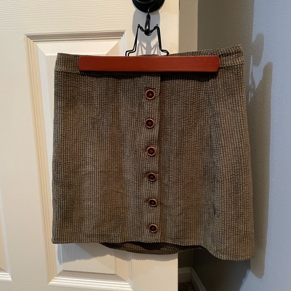 Skirts | Nwt Corduroy Button Mini Skirt | Poshmark
